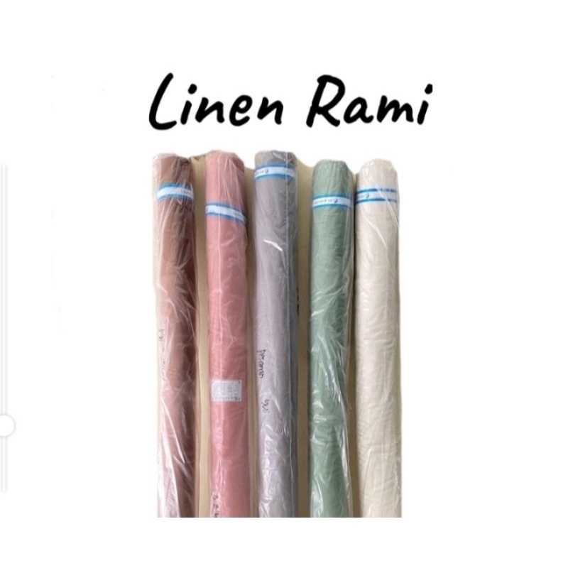Jual Kain Katun Linen Rami 1 Roll Isi 50 Yard | Shopee Indonesia