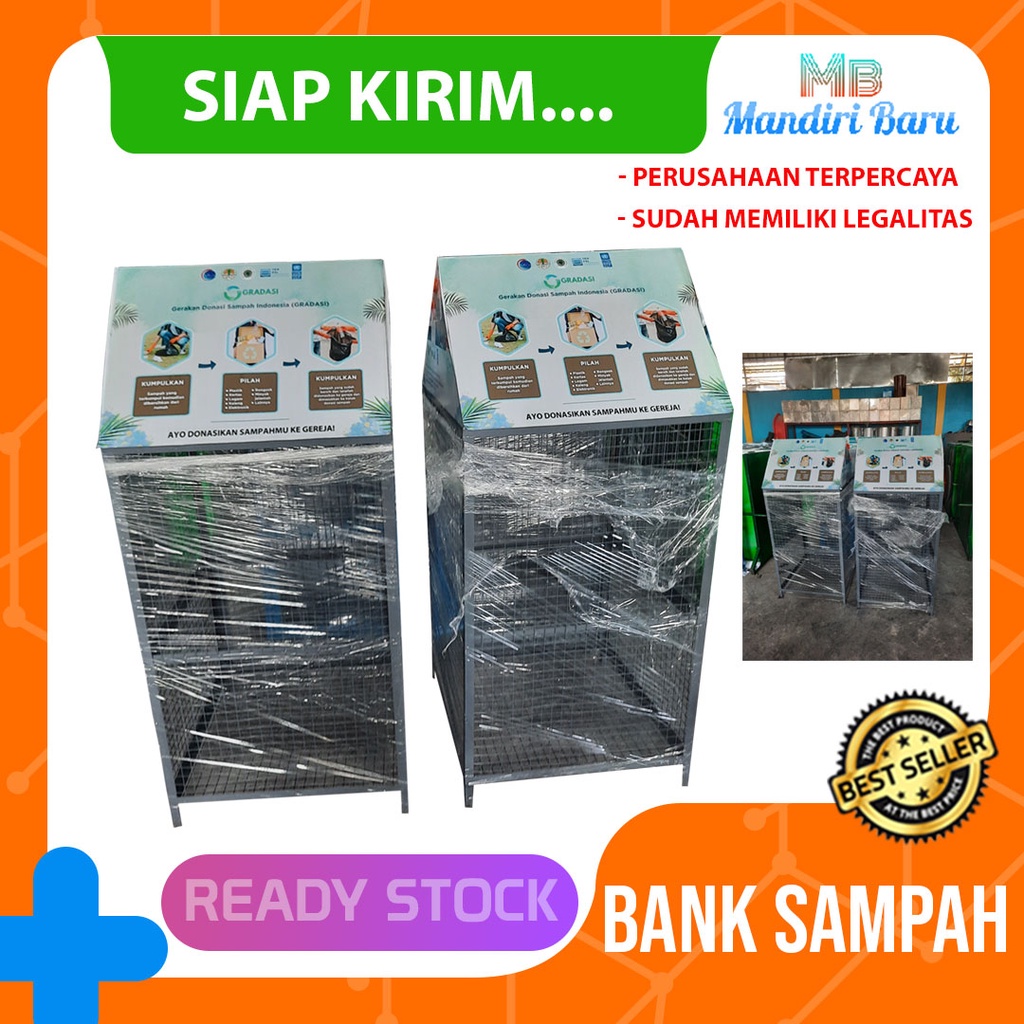 Jual TEMPAT SAMPAH DAUR ULANG, TONG SAMPAH BANK SAMPAH | Shopee Indonesia