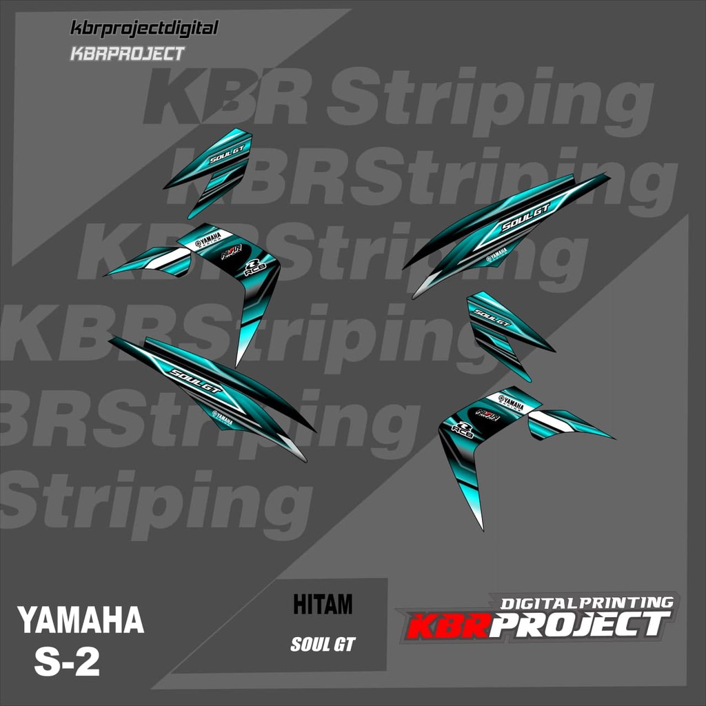 Jual SOUL GT striping SOUL GT motor YAMAHA motor sticker variasi Racing ...