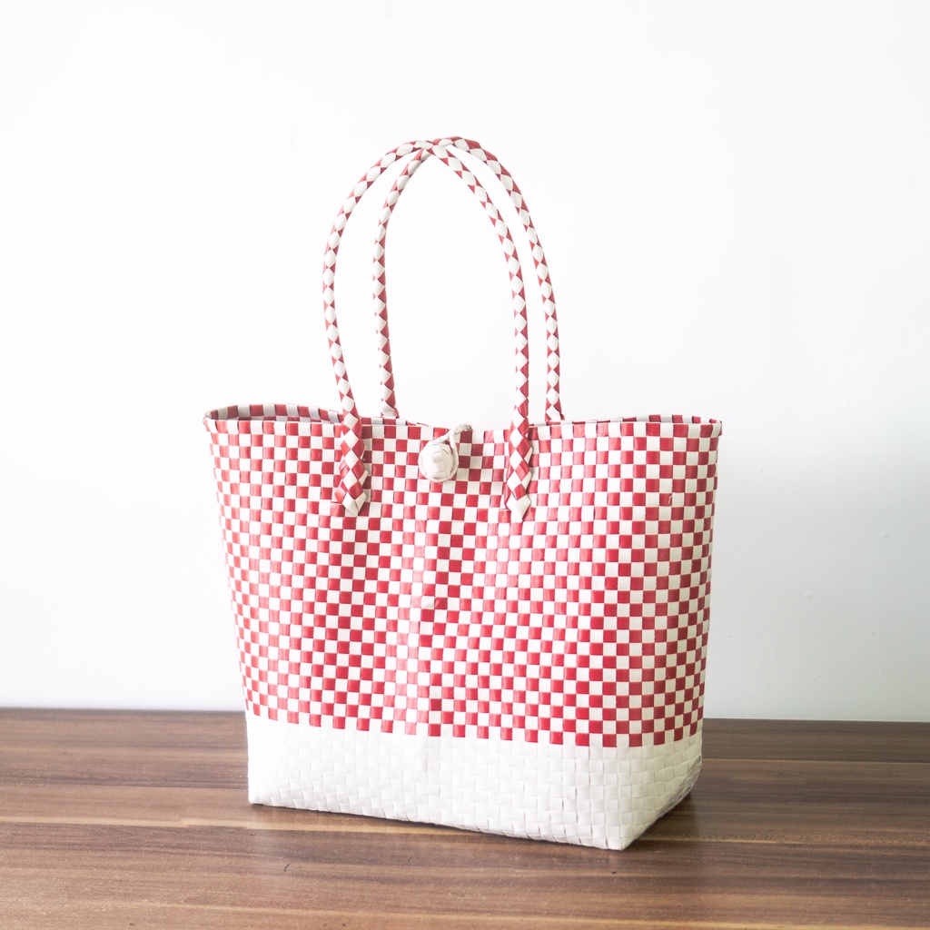 Jual Tas Wanita Anyaman Plastik Belanja Totebag Tote Bag - MP1 | Shopee ...