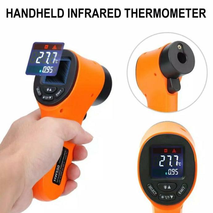 Jual Termometer infrared suhu makanan susu bayu air panas HW55 | Shopee ...