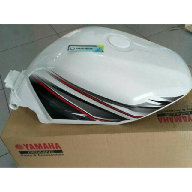 Jual Fuel Tank /Tangki Bensin Vixion Putih 2010 ORI Yamaha | Shopee ...