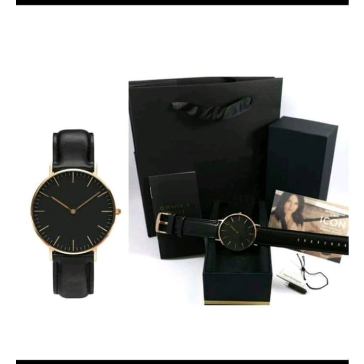 Jual Jam Tangan Pria Tali Kulit Elegant Daniel Welton Free Box ...