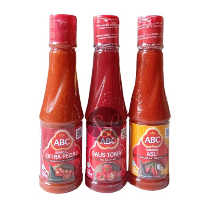 Jual Abc Sambal Saus Tomat Botol 135ml / Abc Sambal Asli Botol 135ml ...