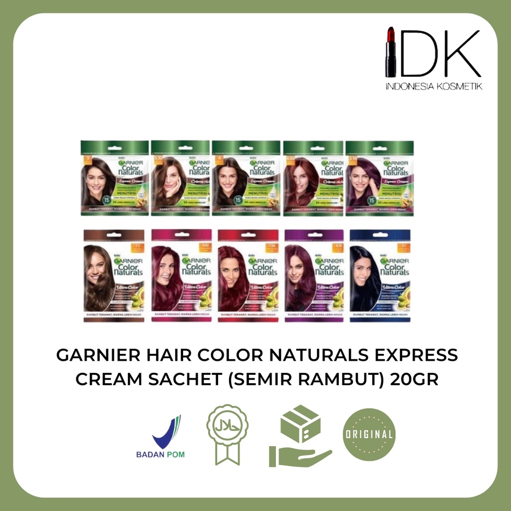 Jual Garnier Hair Color Naturals Express Cream Sachet (Semir Rambut ...