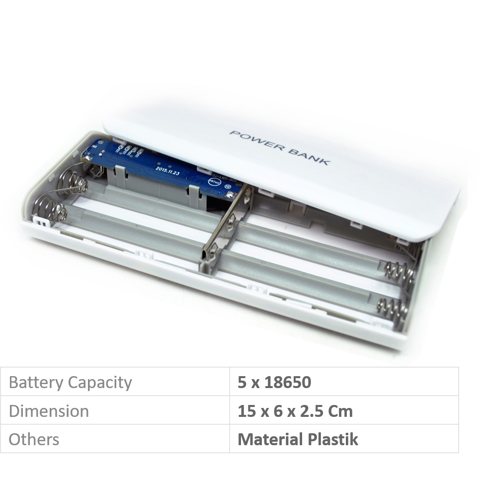 Jual ORIGINAL Case Casing Powerbank Kesing DIY Power Bank Case 1 5 ...