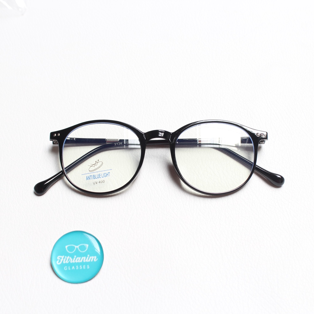 Jual Kacamata Bulat Pria Wanita 2126 (-0.25 s/d -16.00) Lensa Tipis ...