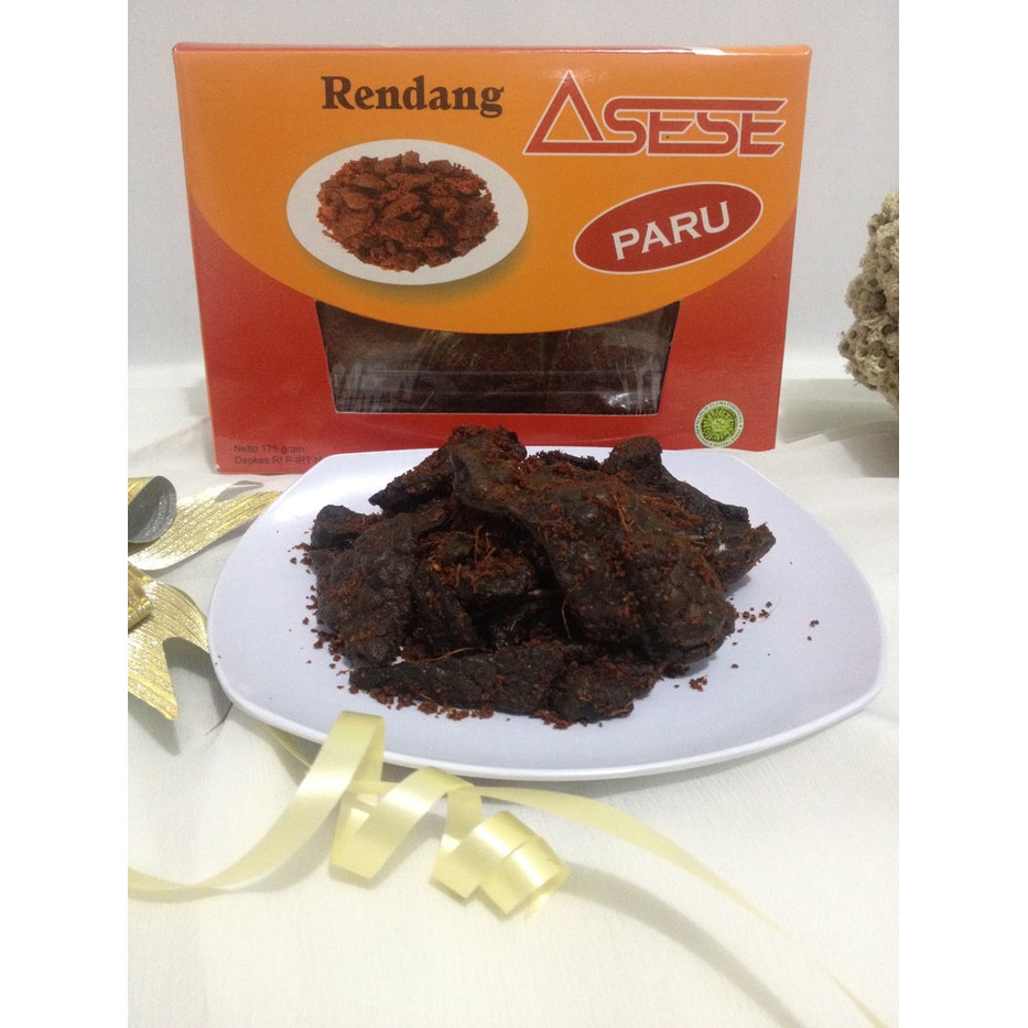 Jual Rendang Paru Kering 175 gram Asese - Asli Padang | Shopee Indonesia