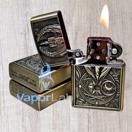 Jual mancis korek api klasik sumbu kapas minyak vintage oil lighter ...