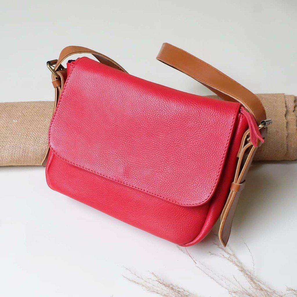 Jual tas kulit wanita model selempang | Shopee Indonesia