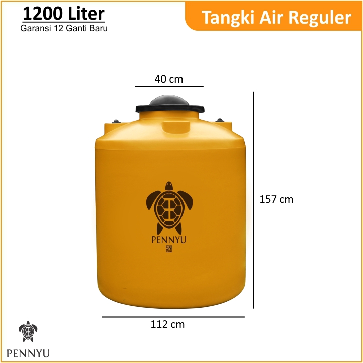 Jual PENNYU Tandon / Tangki / Toren Air Water Tank Kapasitas 1200 liter ...