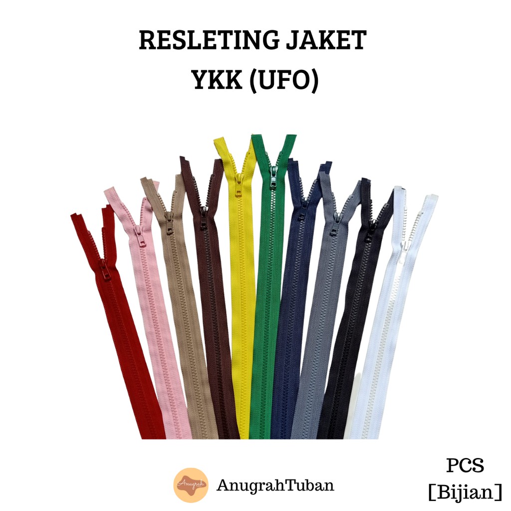 Jual [Katalog 2] UFO-YKK VISLON Resleting/Ritsleting/Rit/Zipper Jaket Baju Celana Kemeja Rok ...