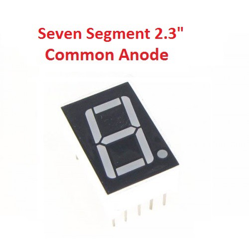 Jual Seven Segment 2.3 Inch 7 Segment 2.3" Common Anode Merah | Shopee ...
