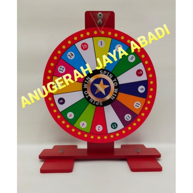 Jual WHEEL OF FORTUNE MEJA 30cm x 45cm - SPINNING WHEEL / ROULETTE MEJA ...