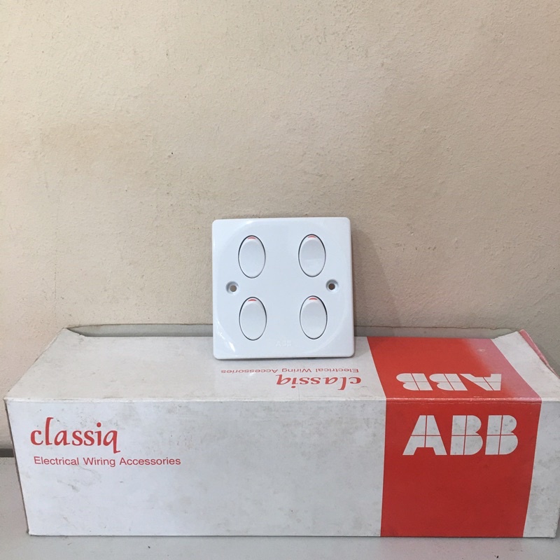 Jual ABB CLASSIQ CSW SERIES SWITCHED SOCKET OUTLET SWITCH WATER HEATER TV TELP SAKLAR SAKELAR 1 ...