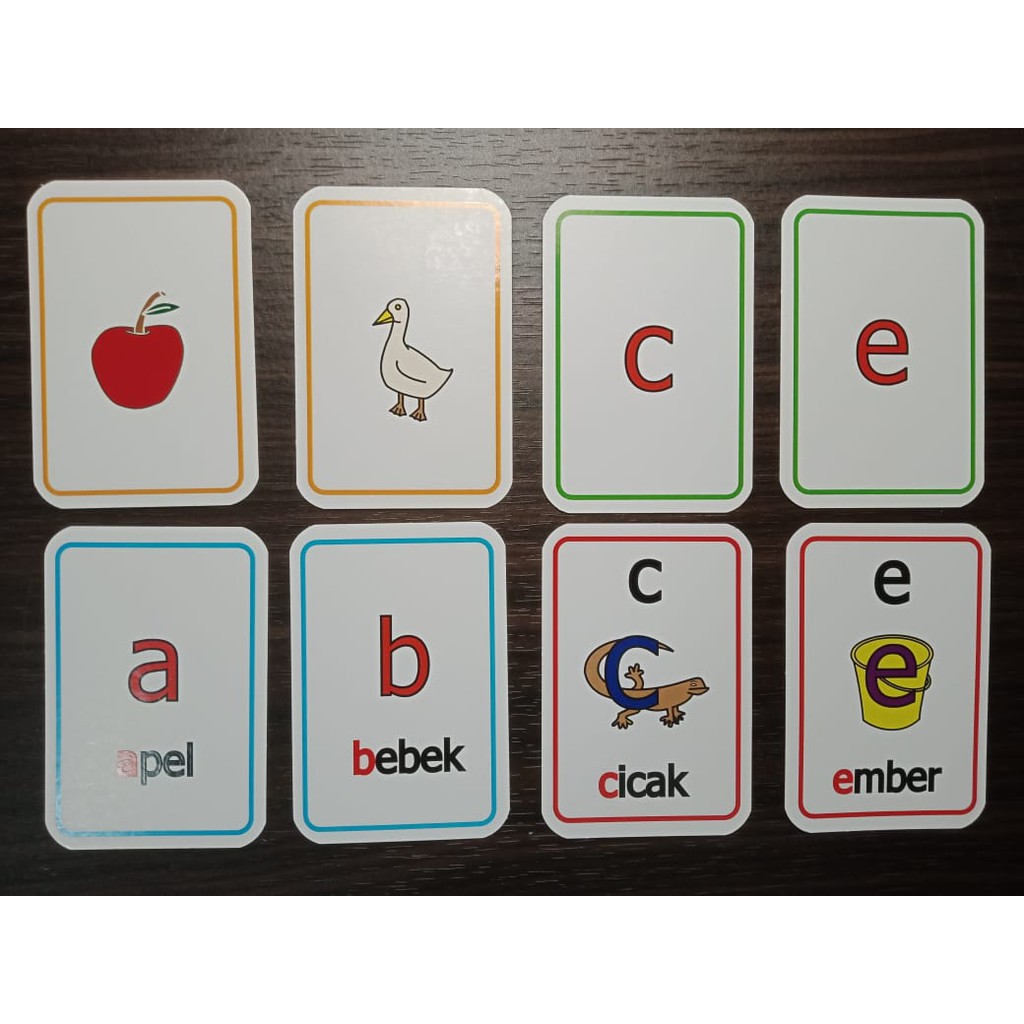 Jual Kartu huruf / abjad / alfabet (cocok untuk anak dyslexia/disleksia ...