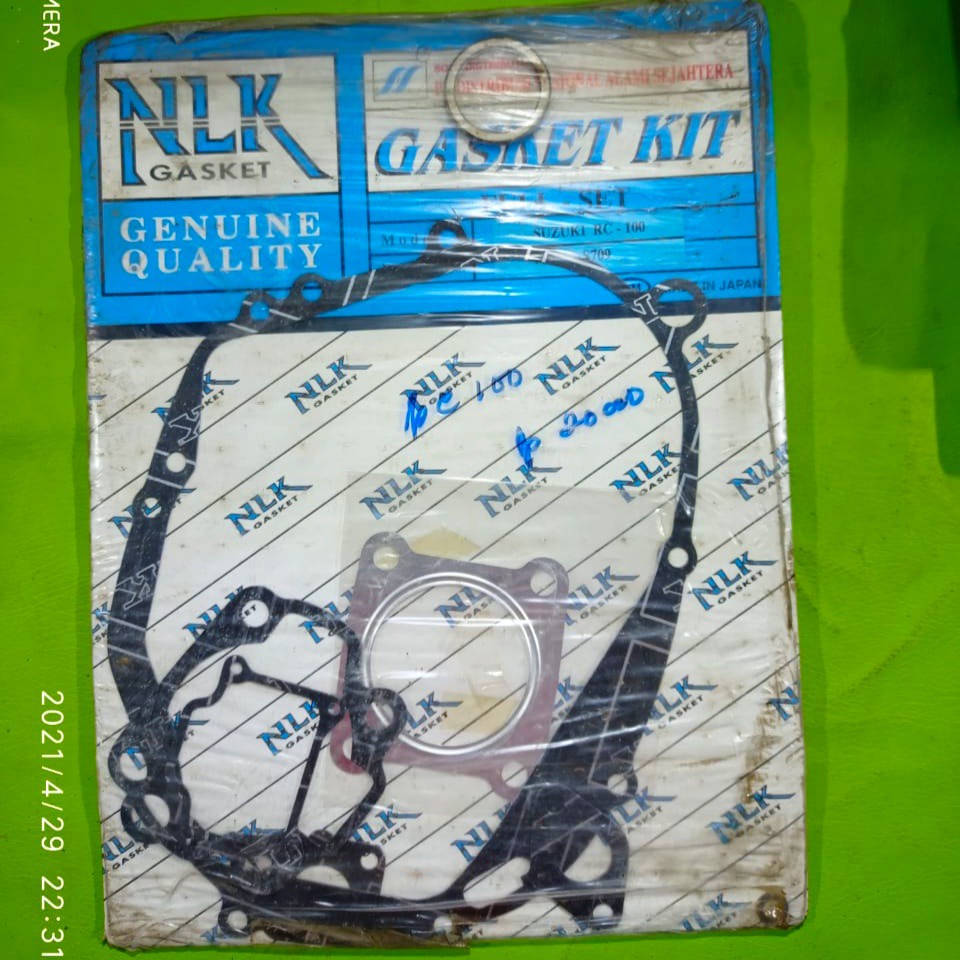 Jual Perpak gasket paking full set Suzuki rc100 rc 100 bravo | Shopee ...