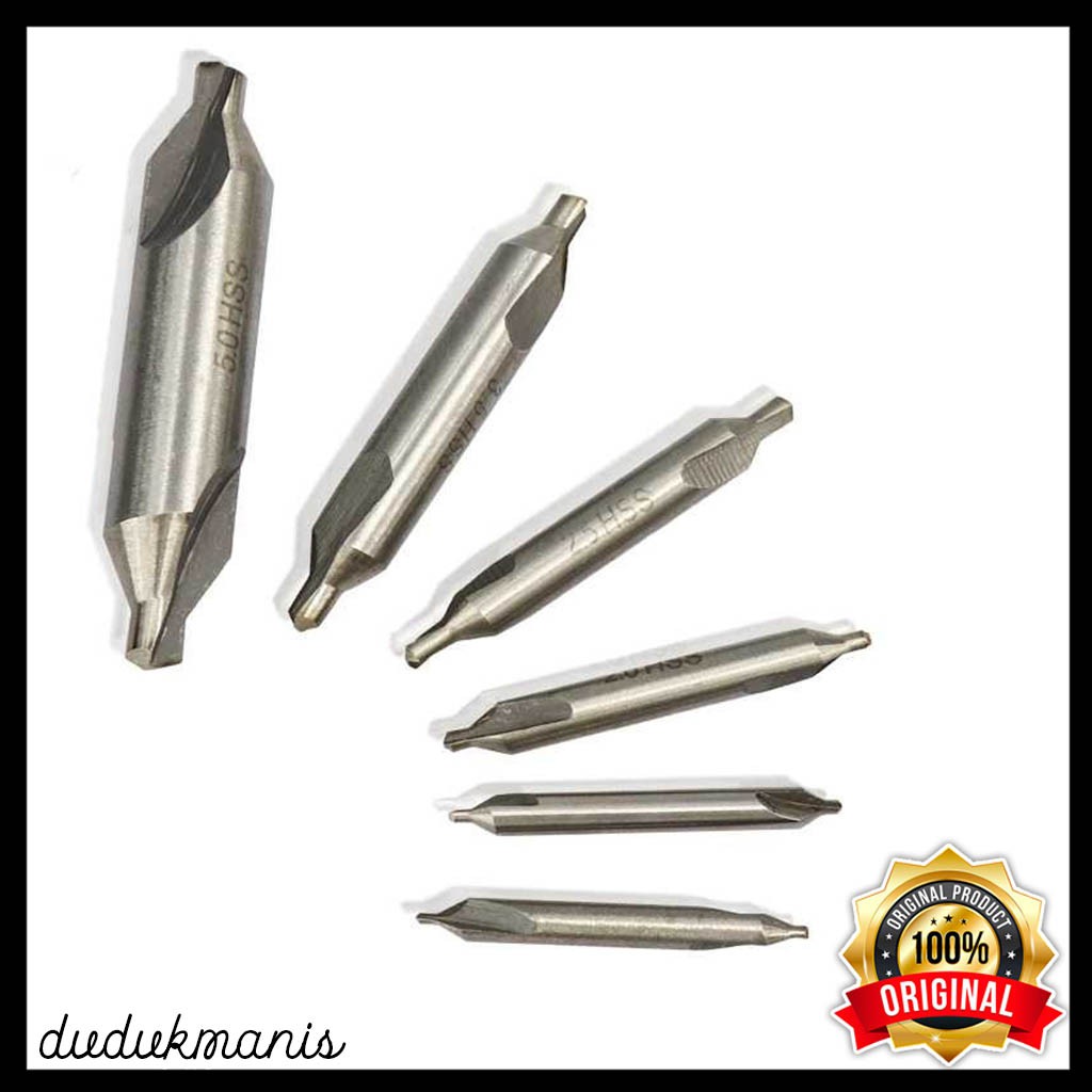 Jual Mata Bor Center Drill Bits Set Countersinks Kit 5 PCS XCAN PER ...