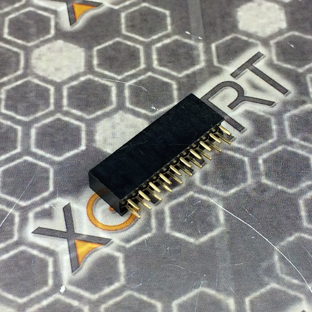 Jual Pin Header 2x10 Pin 2.54mm Pitch Dual Row 2x10P Female Black Hitam ...