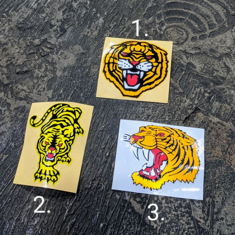 Jual Stiker cutting kepala macan harimau - stiker motor helm laptop ...
