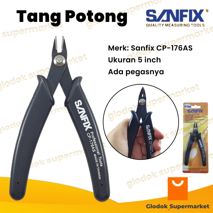 Jual Tang Potong 5 inch Sanfix Side Cutter Plier Slim 5inch CP-176AS | Shopee Indonesia