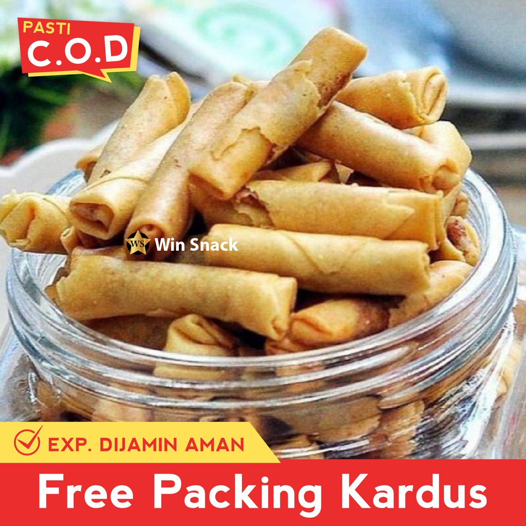 Jual snack kiloan sumpia udang 250 gram makanan ringan cemilan camilan ...