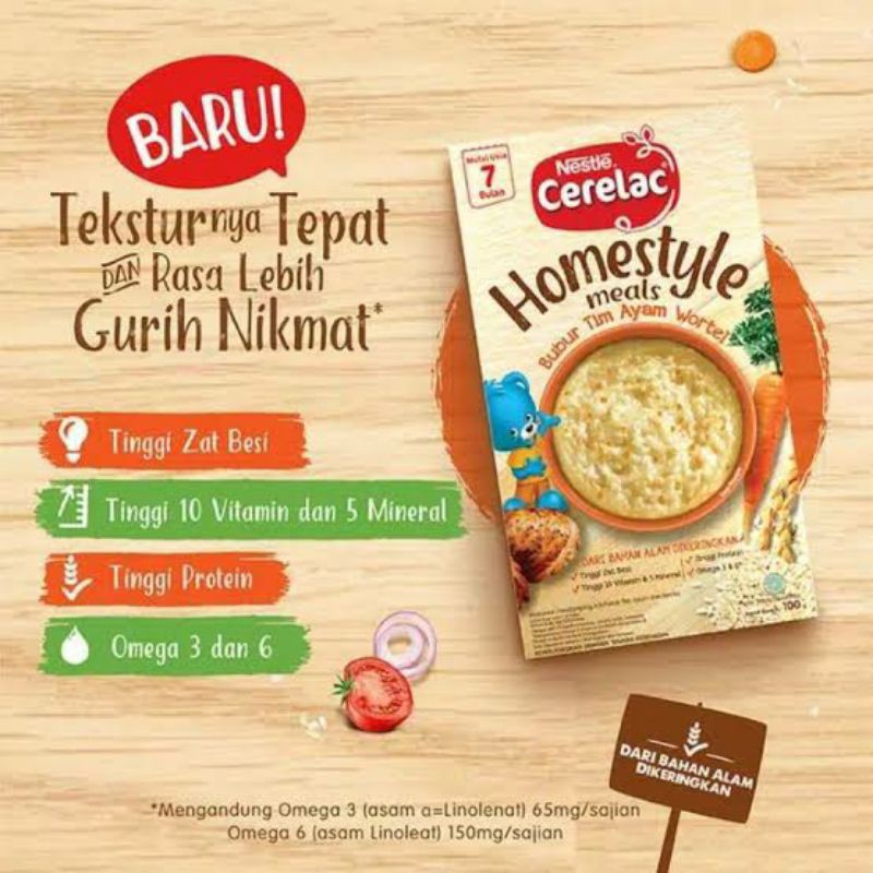 Jual Nestle Cerelac Homestyle Meals 8+ Tim Ayam Wortel | Shopee Indonesia