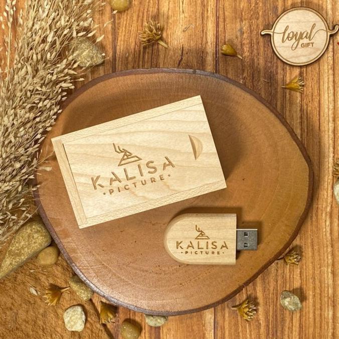 Jual USB Flashdisk Kayu Oval + Box Geser - GARANSI GANTI BARU | Shopee ...