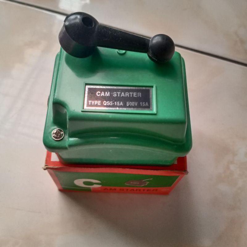 Jual Cam Starter 15 ampere 500 volt Ohm Saklar Handle 15A 500V | Shopee ...