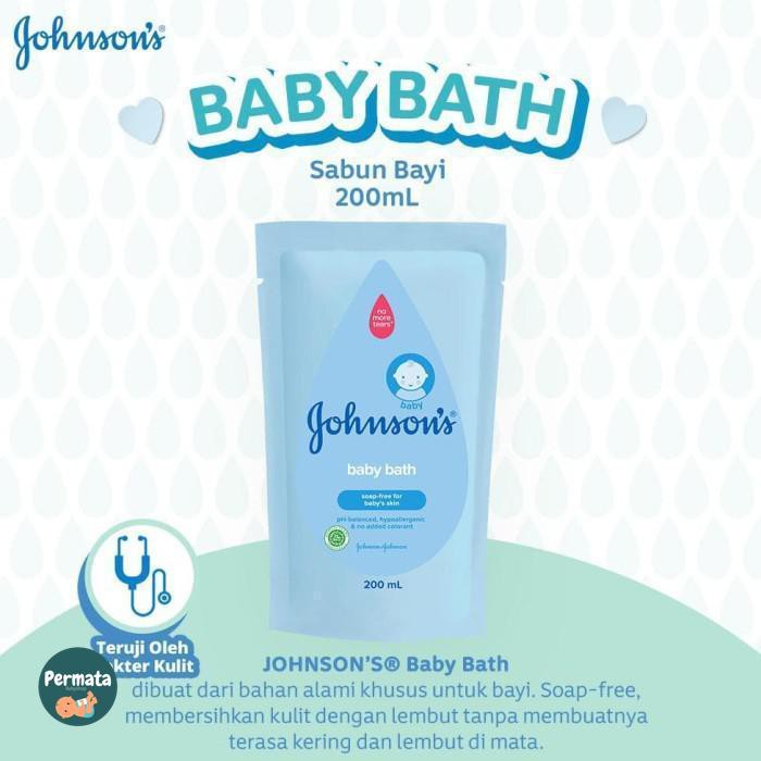 Jual Johnson’s Baby Bath Refill 200ML Sabun Mandi Perawatan Kulit Bayi ...