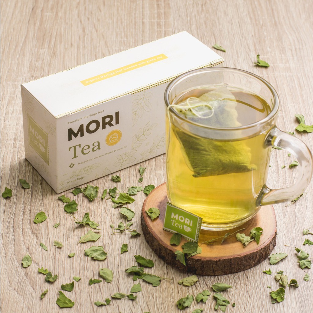 Jual Mori Teh Celup Daun Kelor Premium - Mori Tea isi 20 Kantong Teh ...