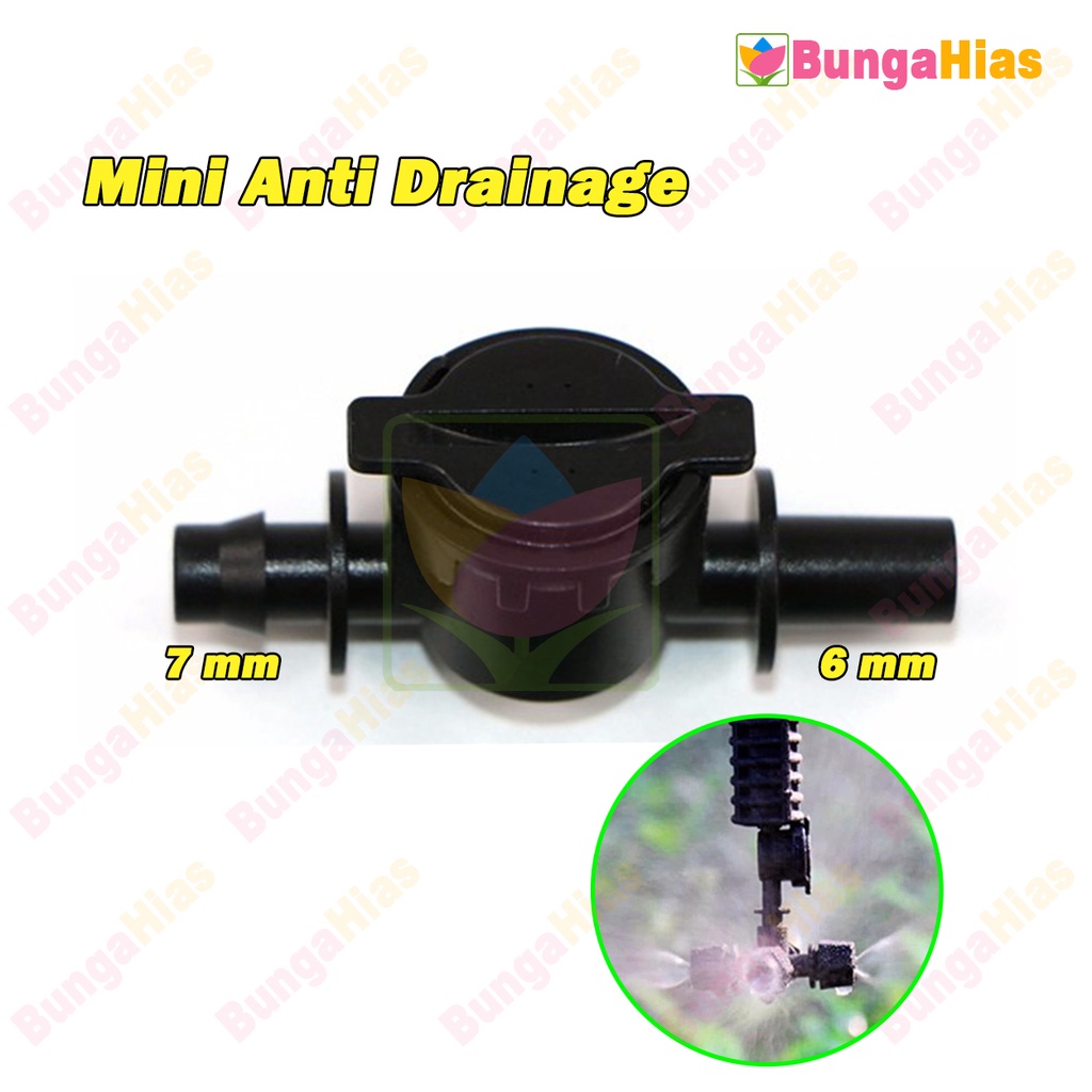 Jual Mini Anti Drainage 6 mm Valve Drip Drain Untuk Micro Sprayer Mist ...