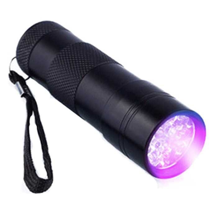 Jual TaffLED Senter LED Mini Ultraviolet UV 400nm 9 LED - UV-395-Hitam ...