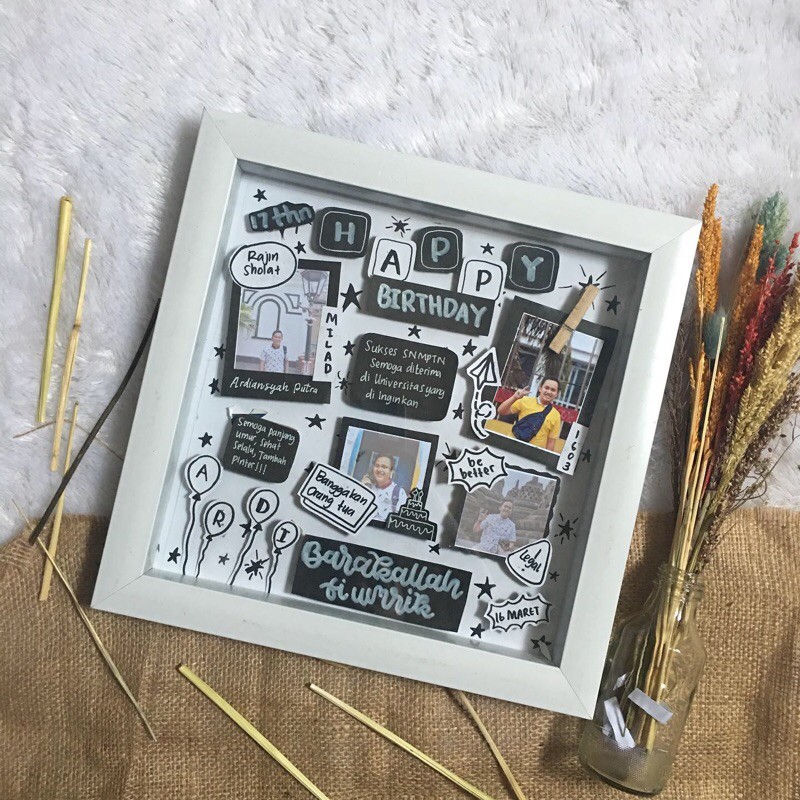Jual POP UP BINGKAI 3D CUSTOM SCRAP FRAME KADO ULTAH WISUDA GRADUATION ...
