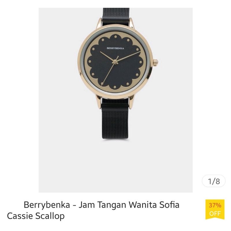 Jual Jam Tangan Sofia Cassie Scallop black - ORIGINAL BERRYBENKA-READY ...