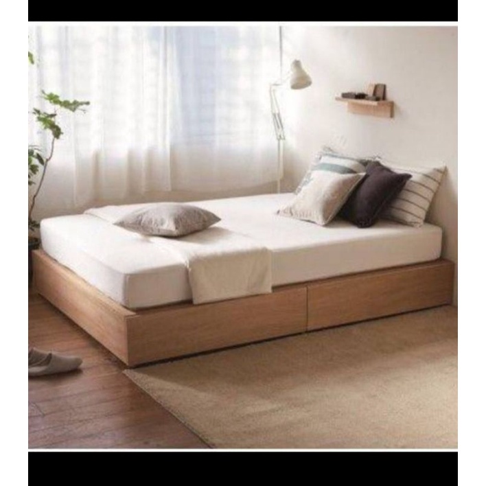 Jual custom dipan pendek jati - tempat tidur laci ukuran 200x180cm ...