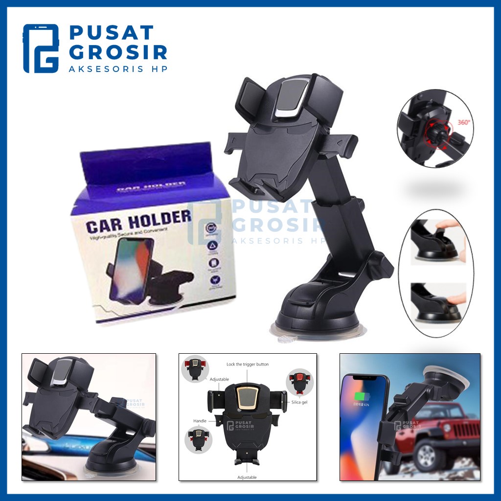 Jual Car Phone Holder Mobil HD19 HD-19 Stand Handphone Dudukan hape ...