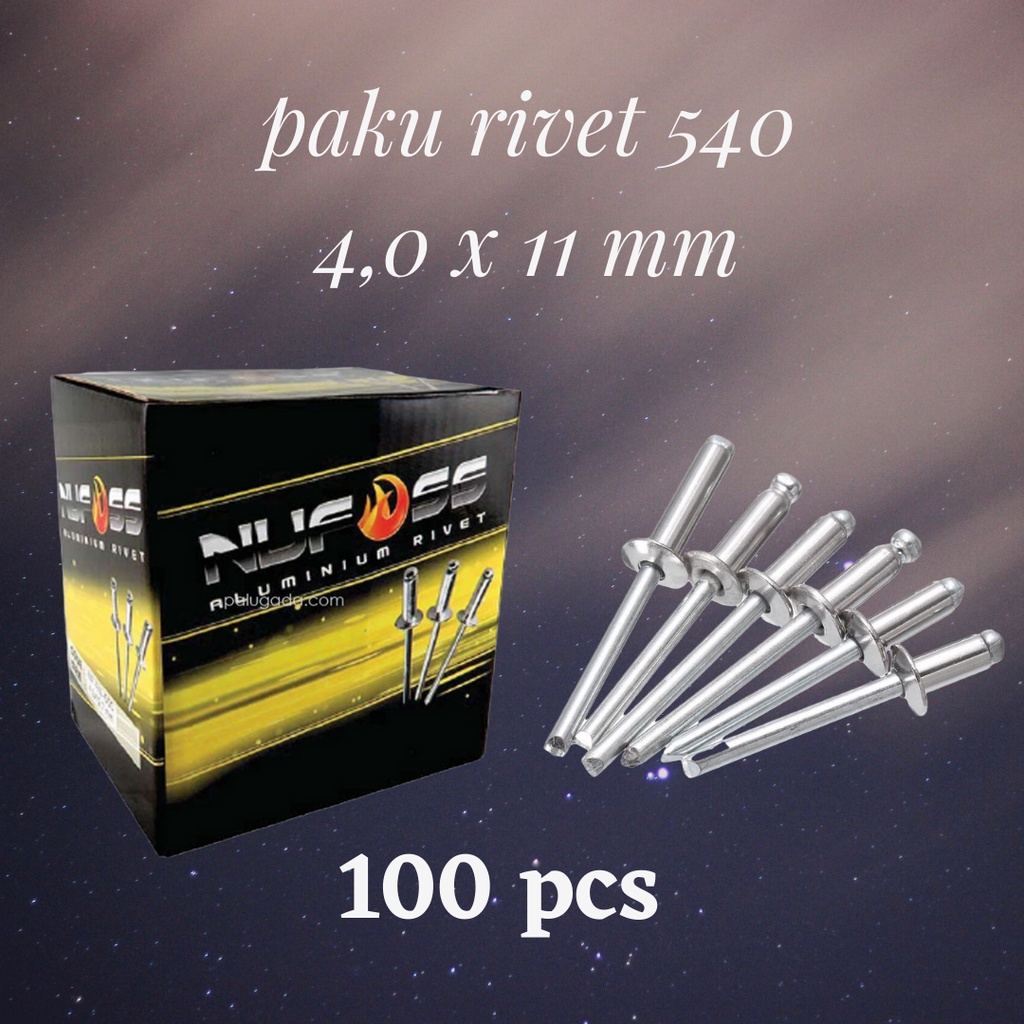 Jual Paku Rivet Ripet 4 mm x 11 Isi 100 Pcs | Shopee Indonesia