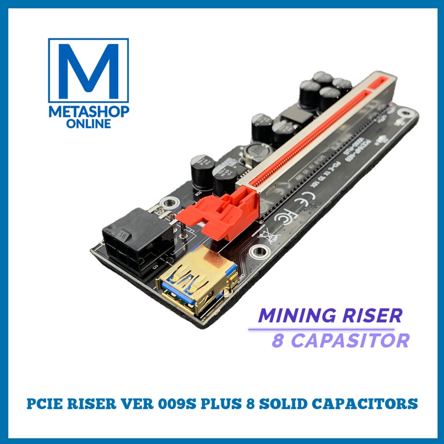Jual RISER PCIE 009S PLUS 8 CAPACITOR GOLD PLATED VGA | Shopee Indonesia