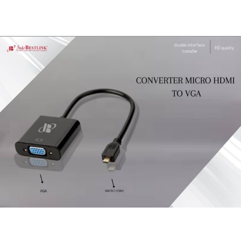 Jual CONVERTER Micro hdmi to vga adapter Converter Micro Hdmi To VGA ...