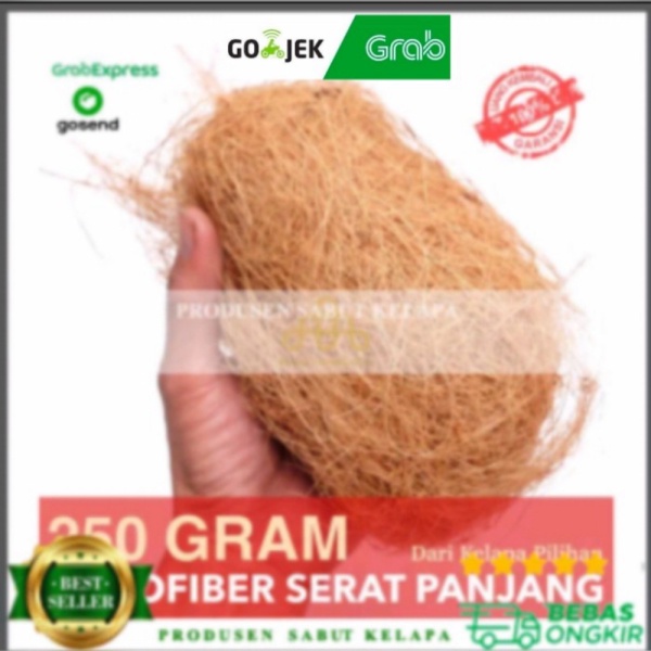 Jual sabut kelapa serabut kelapa Coco fiber 250gram | Shopee Indonesia
