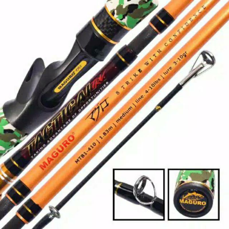 Jual Joran BC Maguro TACTICAL | Travel Rod | Full Fuji | Sambung 4 ...
