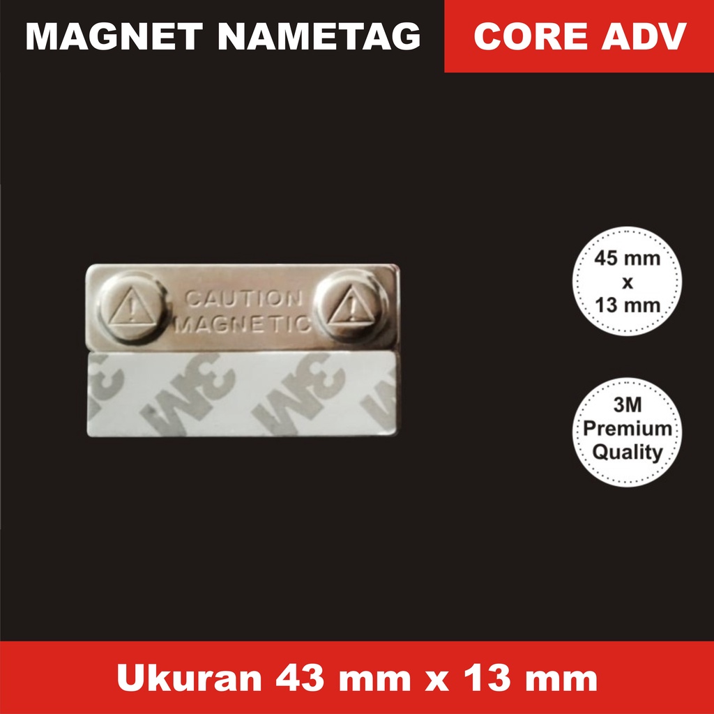Jual MAGNET Name Tag 45x13 CAUTION MAGNETIC | Shopee Indonesia