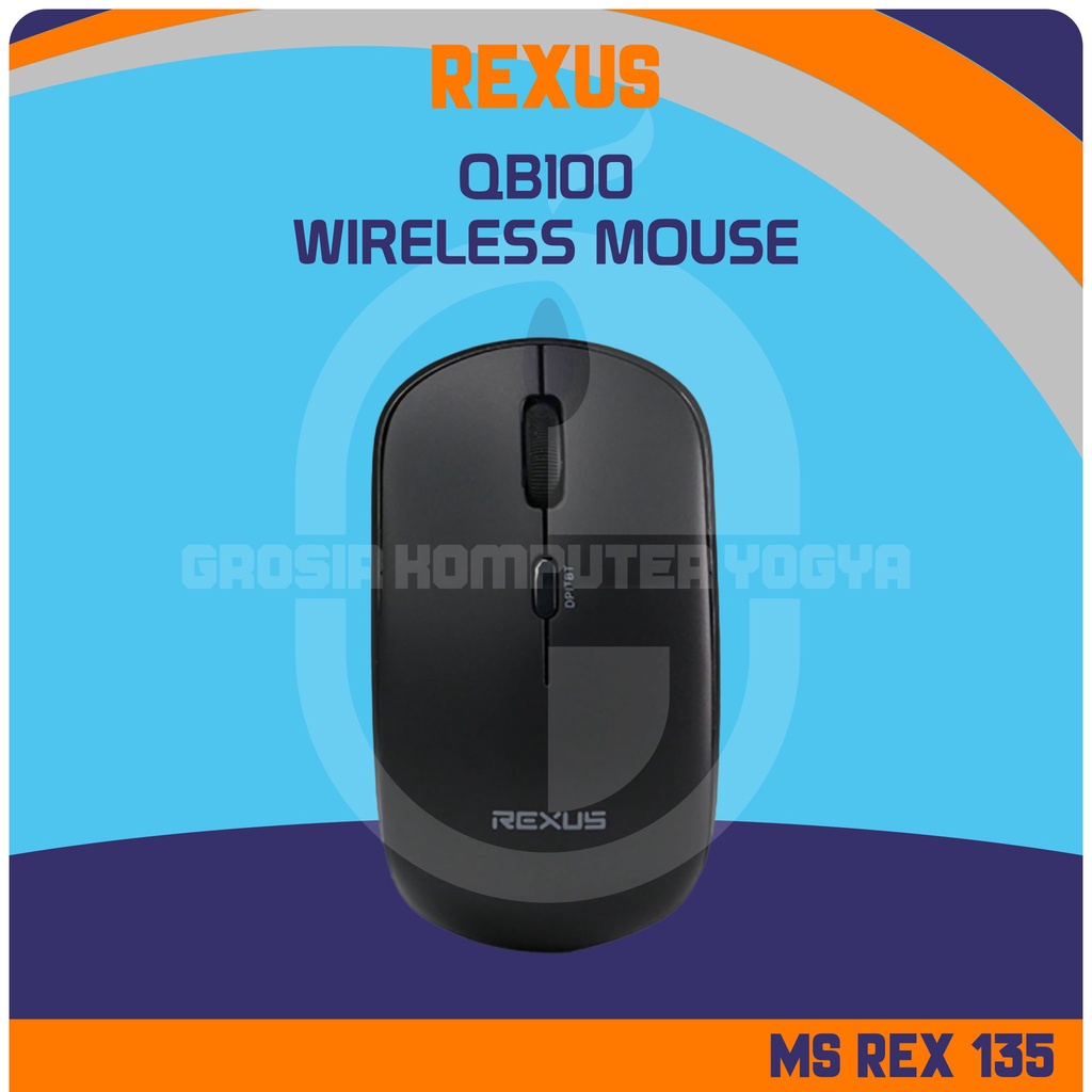 Jual Rexus QB100 1600 DPI 4 Buttons Silent Click Dual Mode Wireless ...