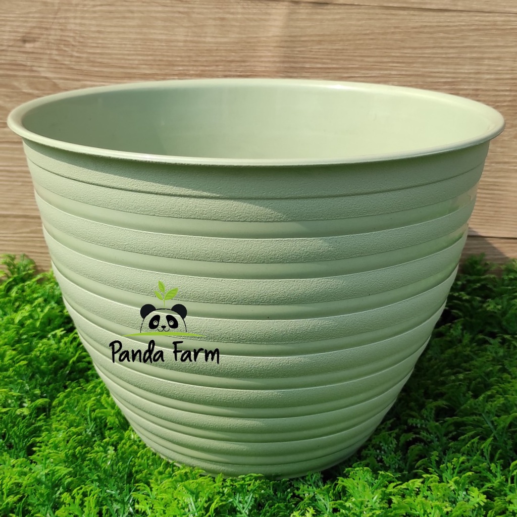 Jual Pot Bunga Tanaman Tawon Ori no 21 Matcha Tebal Berkualitas ...