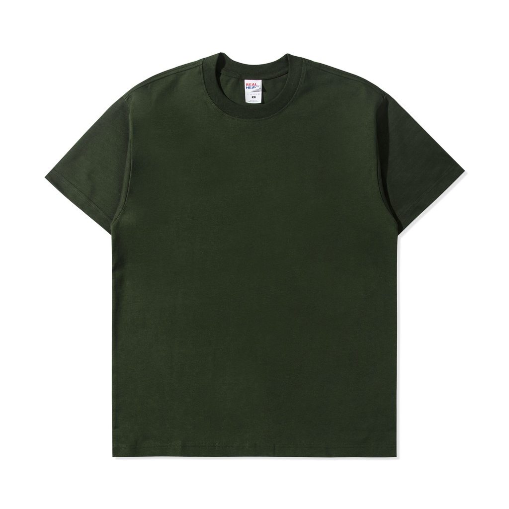 Jual Real Heavy - Basic Tshirt Olive | Shopee Indonesia