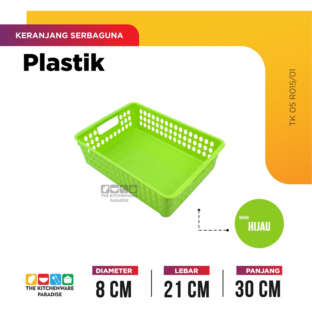 Jual KERANJANG PLASTIK SERBAGUNA UKURAN 30X21 CM | Shopee Indonesia