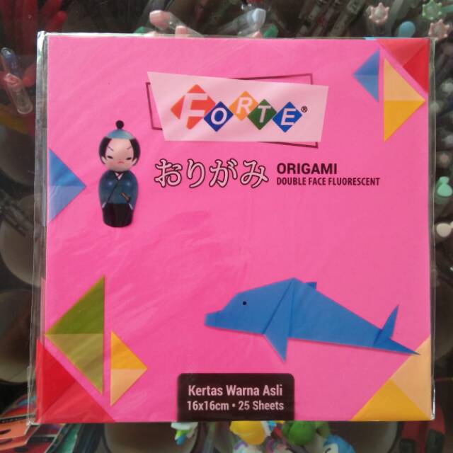 Jual Kertas lipat ORIGAMI FORTE ukuran 16x16cm isi 25sheet | Shopee ...