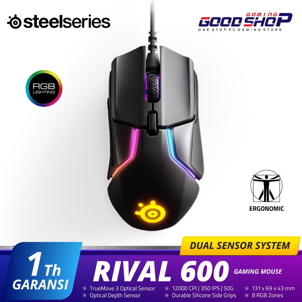 Jual SteelSeries Rival 600 - Gaming Mouse | Shopee Indonesia