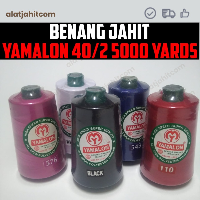 Jual Benang Jahit Yamalon 40/2 5000 Yard | Shopee Indonesia